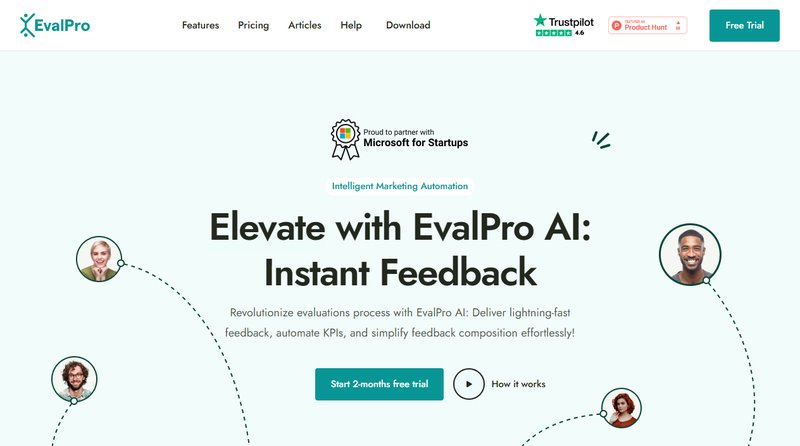 EvalPro 是一款智能营销自动化工具，通过AI技术提供即时反馈，简化评估流程，提升员工绩效。-SOAI.IM