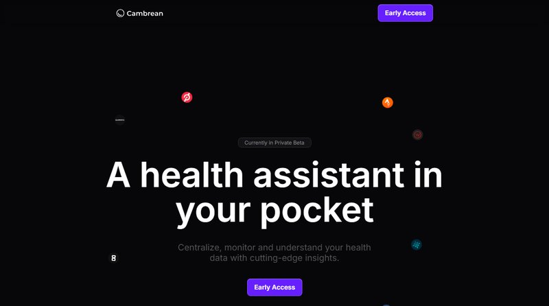 Cambrean是一款集健康数据监测与分析于一体的智能健康助手应用。-SOAI.IM