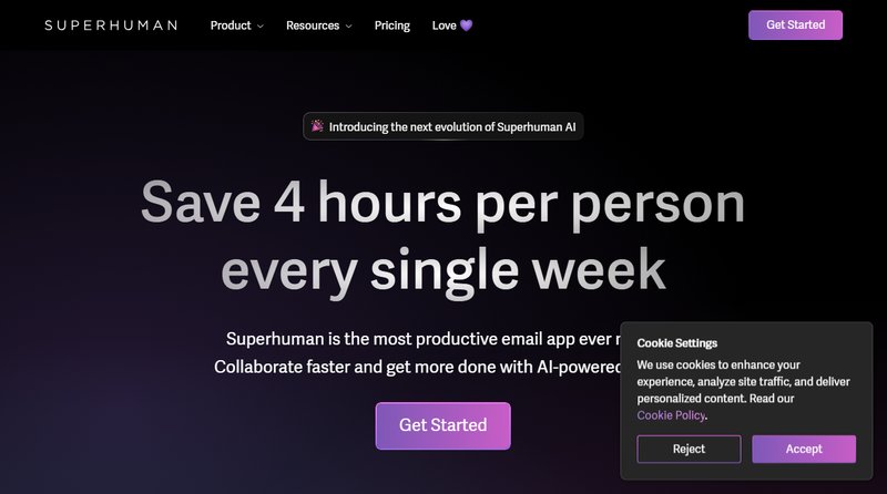 Superhuman是一款高效的电子邮件应用，通过AI技术帮助用户更快地处理邮件，提升团队协作效率。-SOAI.IM