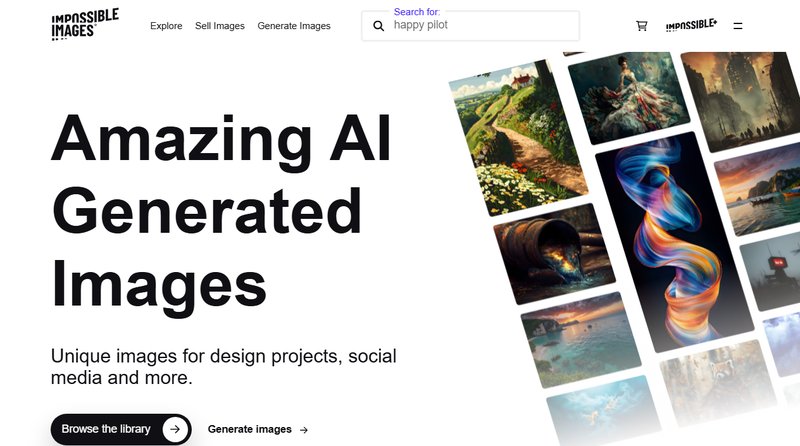 AI生成图像库和图像生成器平台，提供独特的AI生成图像资源-SOAI.IM