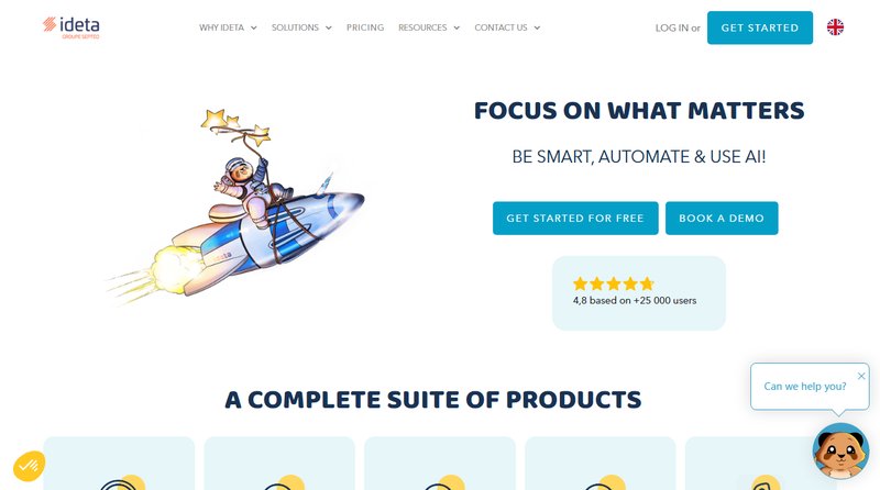 Ideta 提供智能聊天机器人和呼叫机器人服务，帮助企业自动化客户支持、社区管理和业务流程。-SOAI.IM