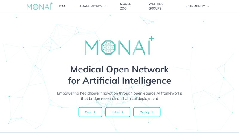 MONAI 是一个开源的人工智能框架，旨在通过提供从研究到临床部署的全面工具包，推动医疗影像领域的创新。-SOAI.IM