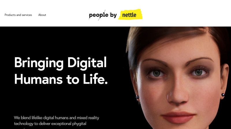 nettle 提供数字人类和混合现实技术，为品牌创造身临其境的虚拟体验。-SOAI.IM