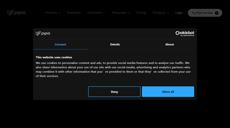 Pipio是一个AI驱动的视频制作平台，帮助用户无需麦克风、摄像机、演员或工作室即可创建专业视频。-SOAI.IM