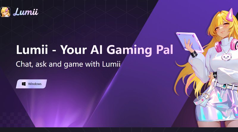 Lumii是一款专为游戏玩家设计的AI伙伴，能够聊天、解答游戏问题并提供陪伴。-SOAI.IM