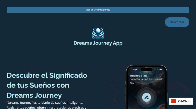 Dreams Journey是一款智能梦境日记应用，帮助用户记录、分析梦境并提供个性化建议。-SOAI.IM