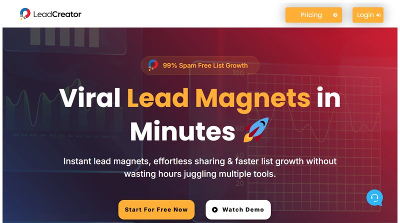 LeadCreator是一个全功能的列表构建平台，帮助用户快速创建、分享和跟踪潜在客户生成工具，如电子书、清单和指南。-SOAI.IM