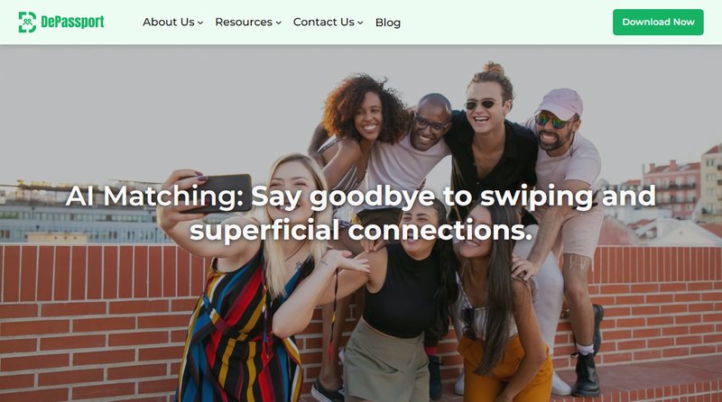 DePassport 是一个基于人工智能的匹配平台，旨在帮助用户建立有意义的个人和职业关系。-SOAI.IM
