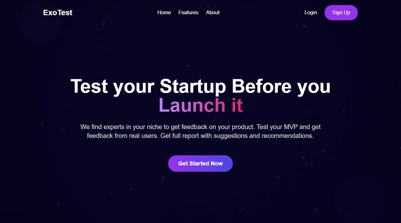 ExoTest通过AI匹配专家测试者，为初创企业提供产品测试和反馈服务，帮助优化产品用户体验。-SOAI.IM