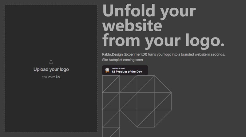 Pablo.Design 是一个将您的logo快速转化为品牌网站的设计工具。-SOAI.IM