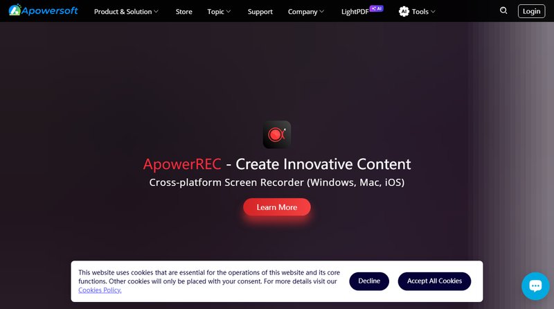 Apowersoft提供多媒体解决方案，涵盖视频、音频、PDF编辑、屏幕录制等多种工具，帮助用户提高工作效率和创造力。-SOAI.IM