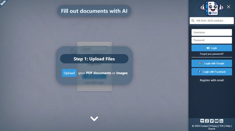 Docamine是一个利用AI技术帮助用户填写、编辑和签署PDF文档的在线工具。-SOAI.IM