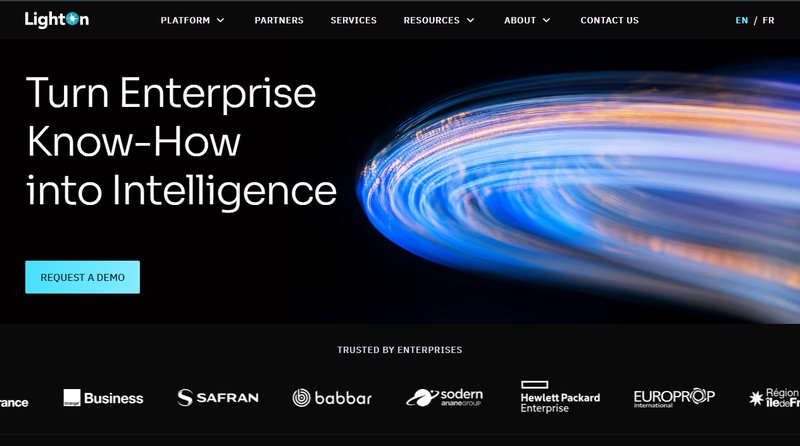 LightOn 提供企业级生成式人工智能平台，专注于增强知识检索、智能体工作流和定制化业务案例。-SOAI.IM