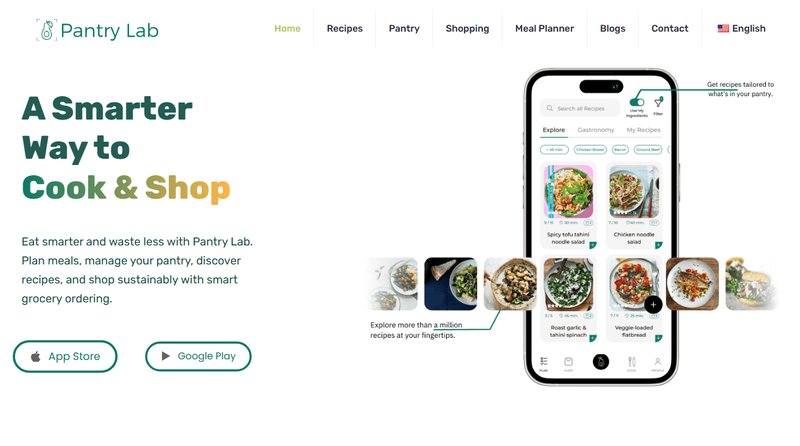 PantryLab 是一个智能厨房管理平台，帮助用户更聪明地烹饪和购物，减少食物浪费。-SOAI.IM