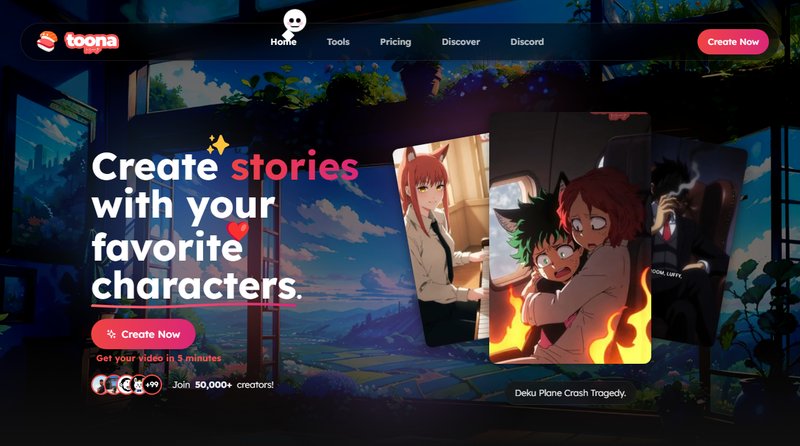 toona是一个AI动漫工具箱，提供多种动漫创作工具，包括图像转视频、背景替换、漫画着色、动画插帧等功能。-SOAI.IM