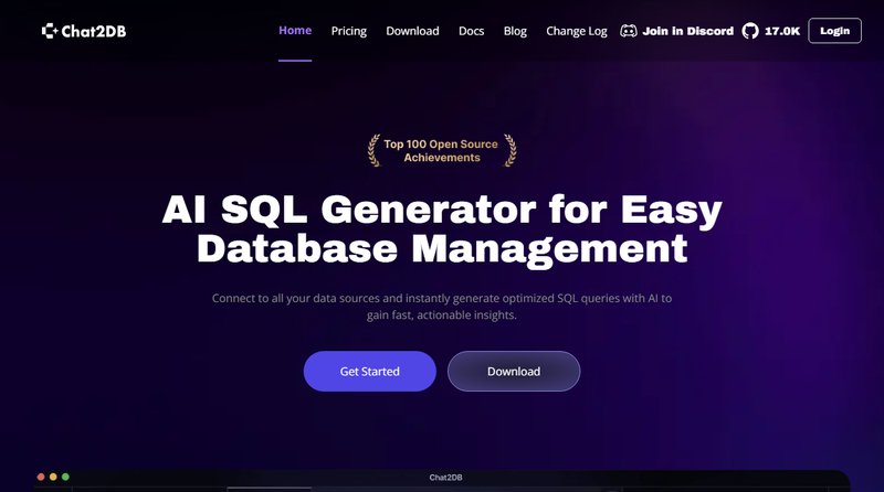 Chat2DB是一款AI驱动的数据库管理工具，支持多种数据库，提供文本转SQL、AI数据分析等功能。-SOAI.IM