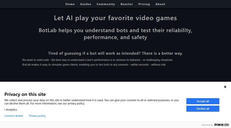 BotLab 是一个帮助用户理解和测试游戏机器人的平台。-SOAI.IM
