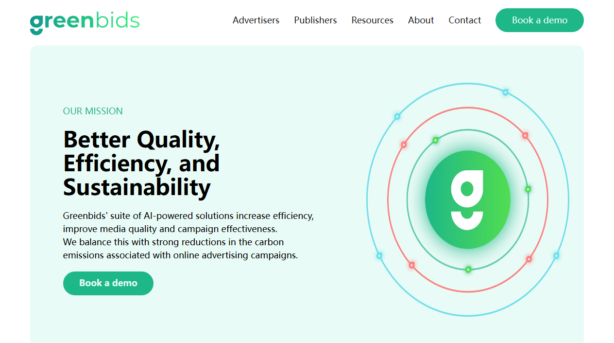 Greenbids提供AI驱动的解决方案，提高广告效率和质量，同时减少碳排放。-SOAI.IM