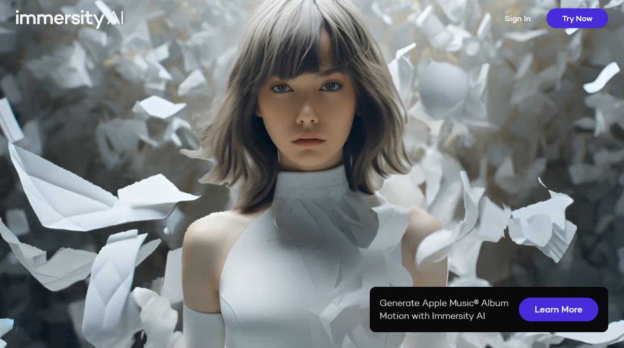 Immersity AI 是一个将图像和视频转换为3D内容的AI平台，支持XR设备，提供深度和运动编辑功能。-SOAI.IM