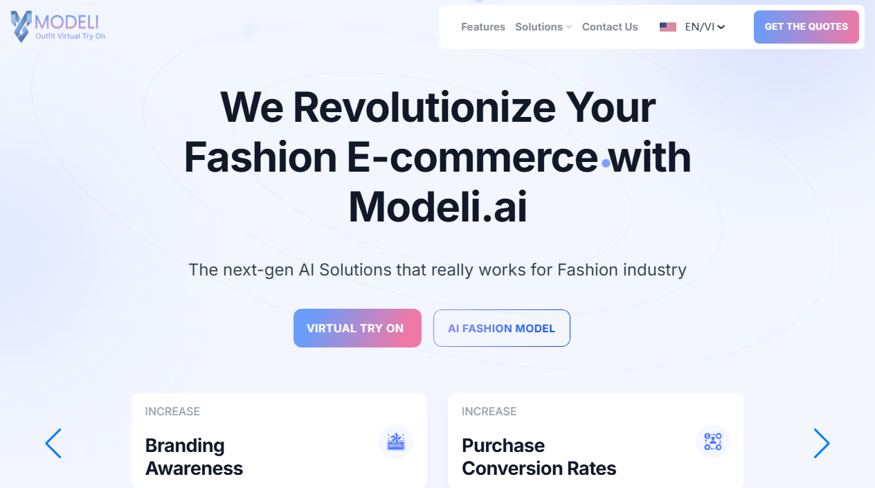 Modeli.ai 提供基于AI的虚拟试衣和时尚模特生成服务，帮助时尚电商提升用户体验和转化率。-SOAI.IM