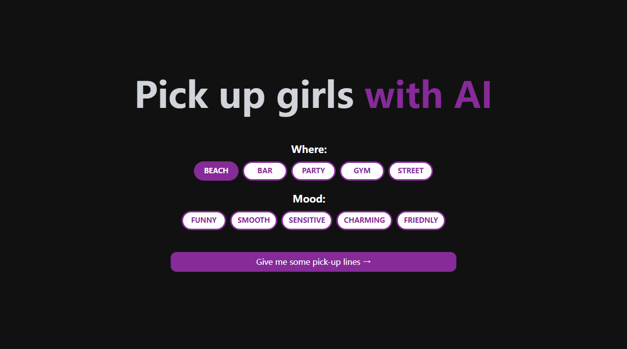 使用AI技术帮助用户搭讪和结识女性-SOAI.IM